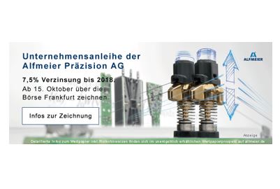 Dicama AG Alfmeier Präzision AG gibt Anleihe Eckdaten bekannt - Dicama AG
